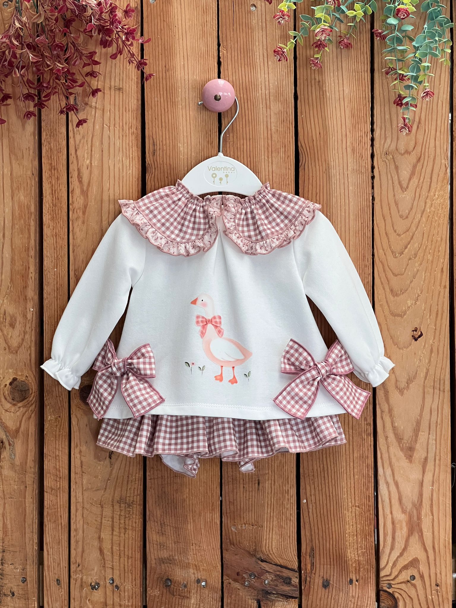 Conjunto Catherine NiÑa Pato Blanco Valentina Bebes - Pato y Pata Moda ...